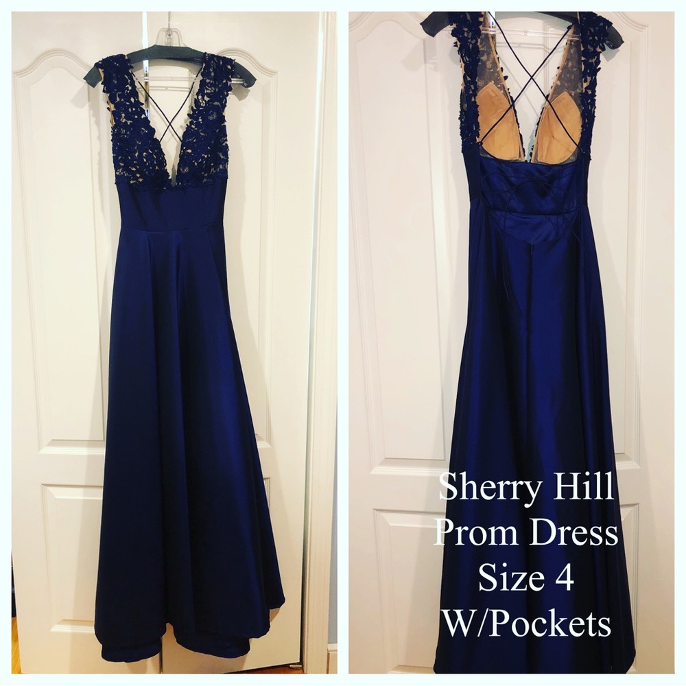 Sherry Hill Prom Dress Size 4 With Pockets - Gem